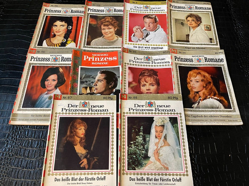 German Romance pulp Magazine Lot of 10 - PRINZESS ROMAN - 1950s/1960s ...