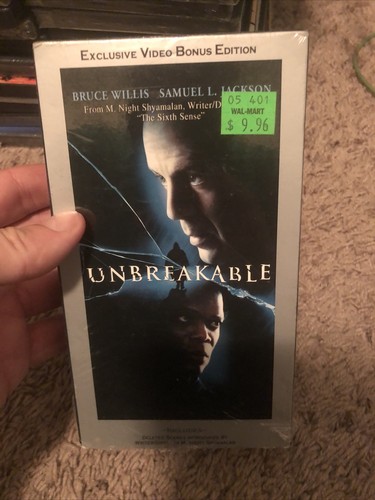 Unbreakable VHS Movie Bonus Edition Full Screen Bruce Willis Samuel Jackson 786936165708| eBay