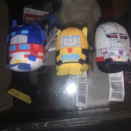 NEW Set of 3 PODPALS Mini 3" Plushes Transformers - Optimus Bumblebee ...