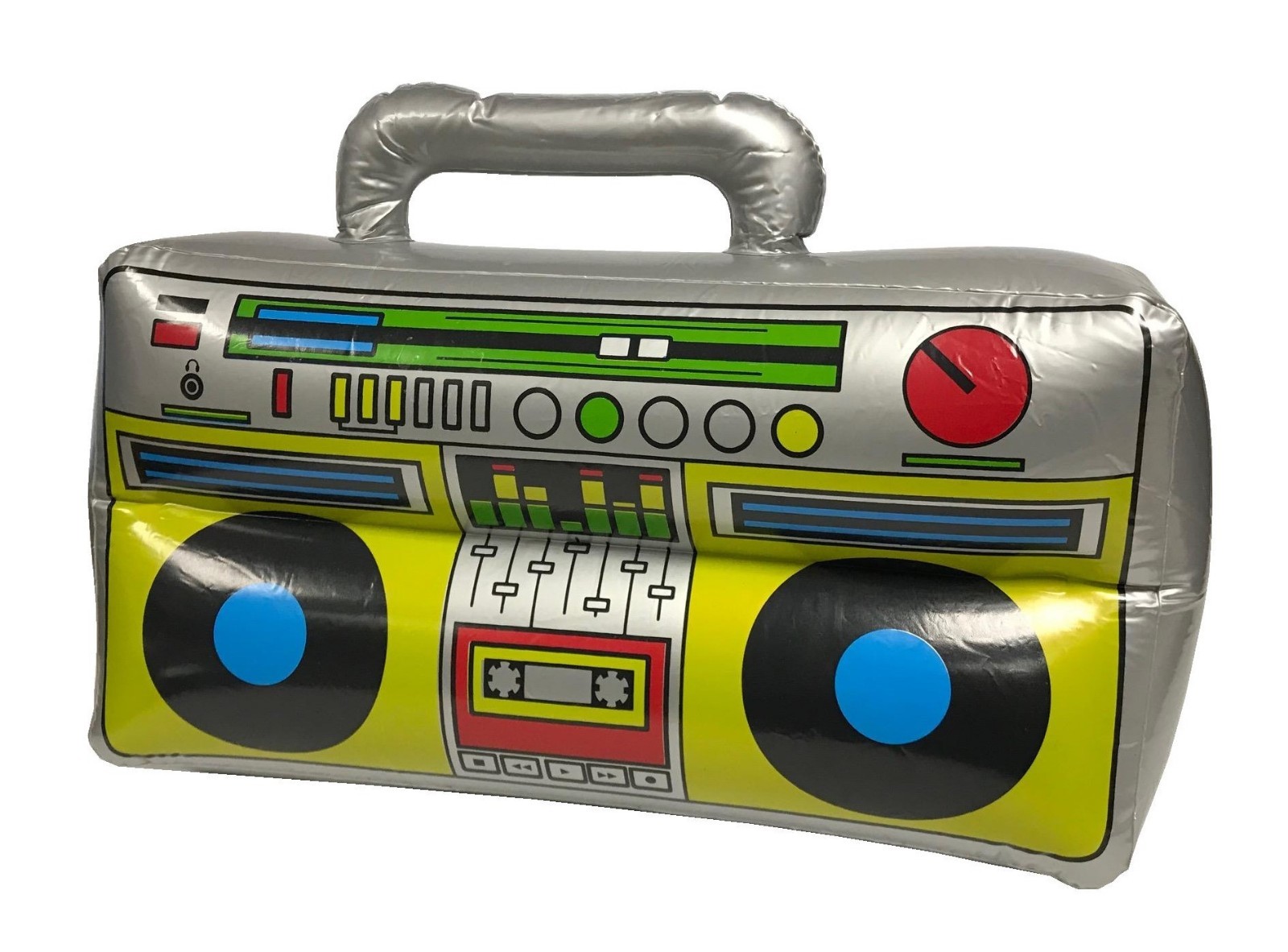 Años 80 Boom Box Radio Inflable explotar Altavoz-Hip Hop Reproductor De ...