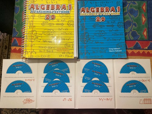 Teaching Textbooks Algebra 1 -- 2.0 + Answer Key/Test Bank + CDs ...