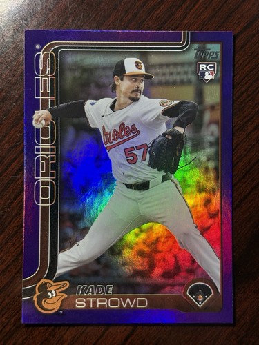 2025 Topps Update Kade Strowd Purple Foil Parallel RC #/250 Orioles SP ...