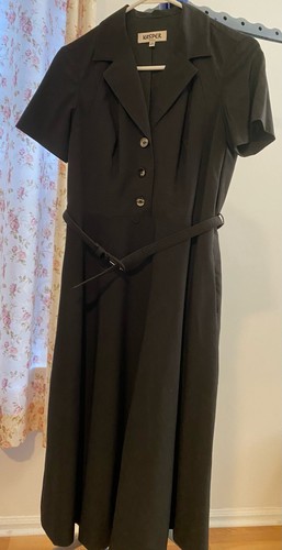 Kasper Belted Button Polyester Dress Dark Gray Women’s Size 4 | eBay
