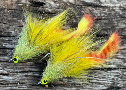 Mud Pig Redfish Fly (2 Pack) 2/0 Medium Lead Yellow Snook Saltwater ...