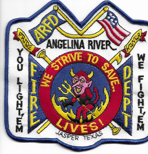 Angelina River / Jasper Fire Dept., Texas (5" x 5" size) fire patch | eBay