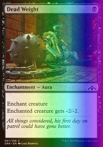 MTG Magic the Gathering Dead Weight (67/291) Guilds of Ravnica NM FOIL ...