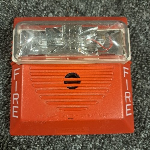 Honeywel Gamewell Wheelock 72028 Fire Alarm Horn Strobe Wall Red Tested ...