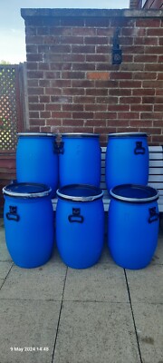 plastic storage barrels products for sale | eBay