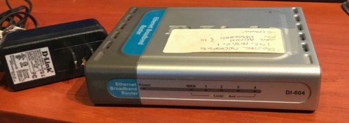 D-Link DI-604 4-Port 10/100 Wired Router 790069244315| eBay