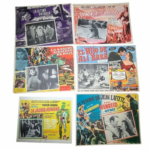 Vintage Mexican Movie Lobby Cards Posters Random (x20) Lot 40s 50s 60s ...