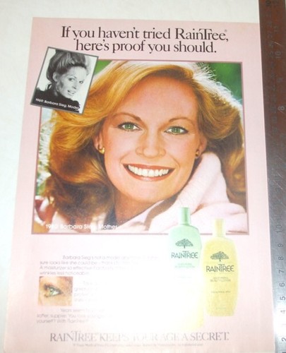 Barbara Sieg AD original ONE magazine clipping page PHOTO advertisement ...