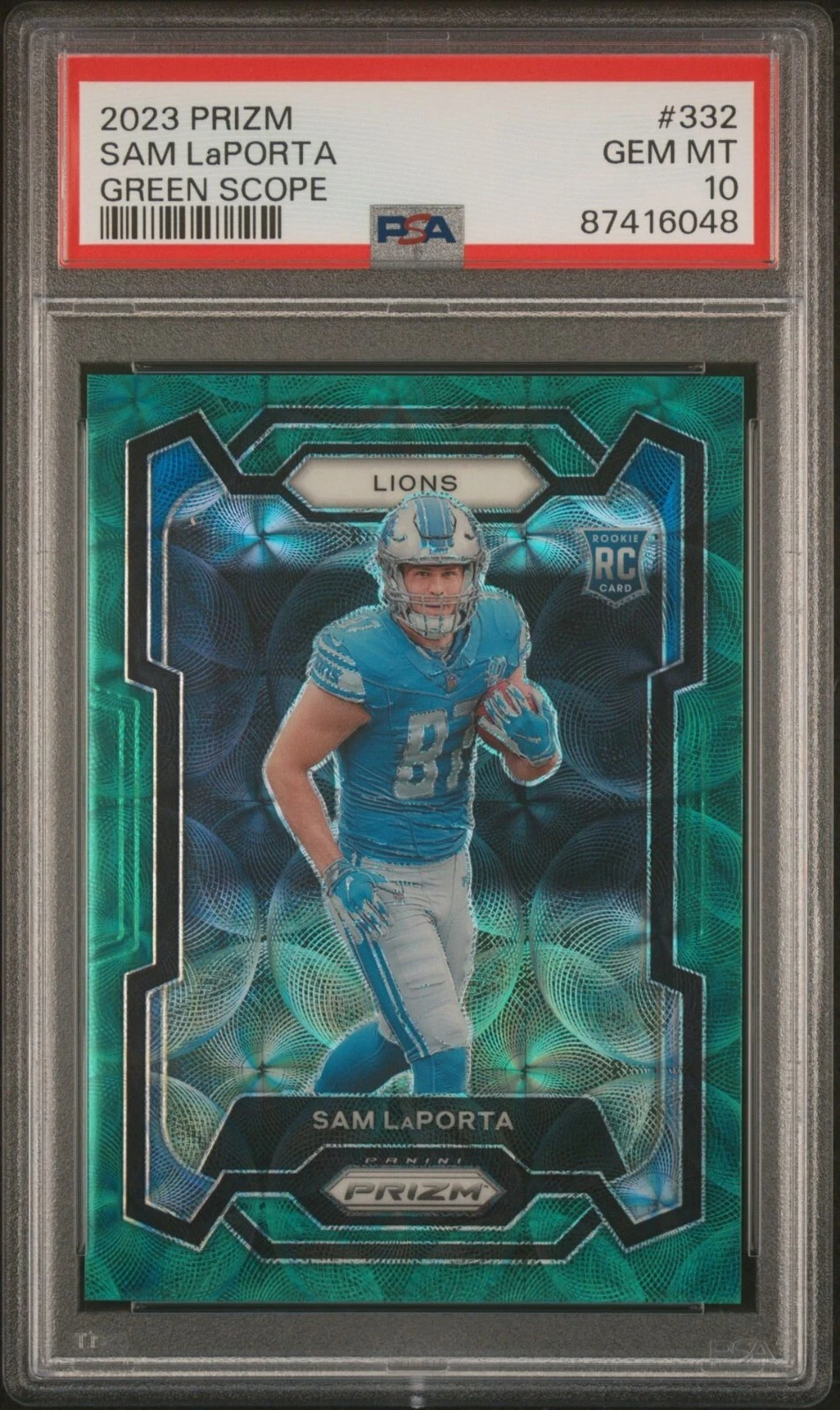 Sam LaPorta 2023 Prizm #332 Green Scope /75 Price Guide - Sports Card ...