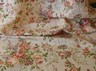 LEE JOFA MARIA BROCADE DEEPER FOREST GREEN PEACH COPPER ROSE WHITE LACE ...