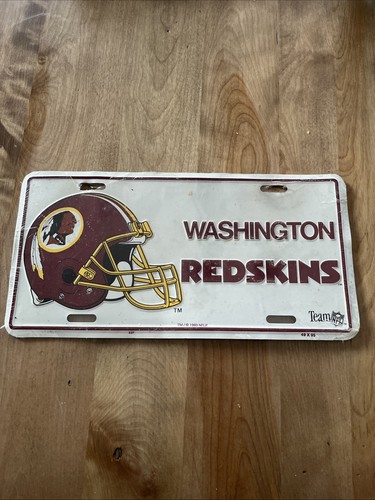 Washington Redskins NFL License Plate Vintage 90's Aluminum | eBay