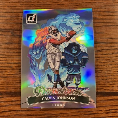 2025 Calvin Johnson Donruss DOWNTOWN #5 SSP Jumbo Oversized