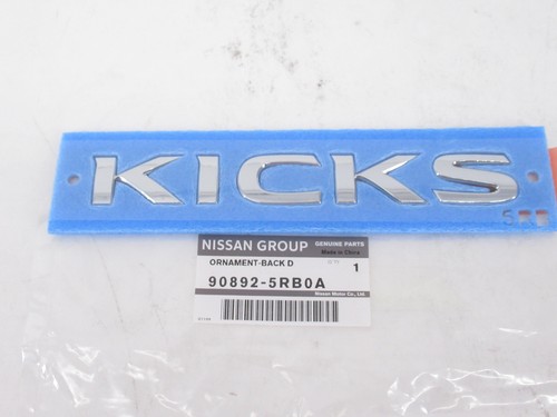Genuine OEM Nissan 90892-5RB0A "KICKS" Nameplate Tailgate Emblem 2018 ...