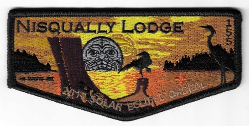 BSA OA LODGE 155 NISQUALLY 2017 SOLAR ECLIPSE ORDEAL MINT FLAP | eBay