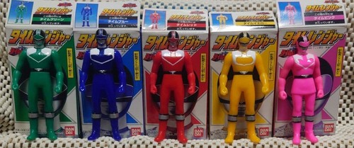 Bandai Timeranger Candy Toy Figures Time Red Blue Green Yellow Pink ...