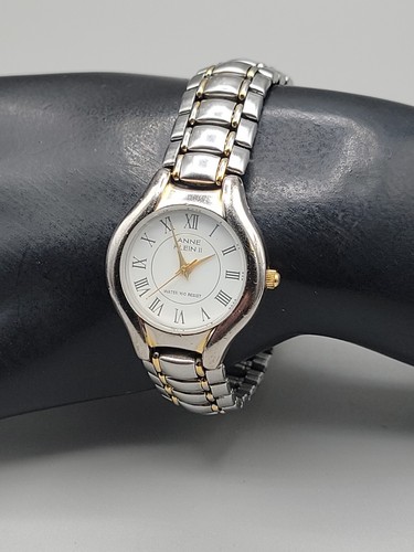 Vintage Anne Klein II Ladies Quartz Watch 6.75" 27mm Dial Water ...