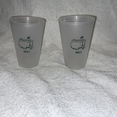 THE MASTERS AUGUSTA NATIONAL CLEAR PLASTIC CUPS FROM 2022 (set of 2) | eBay