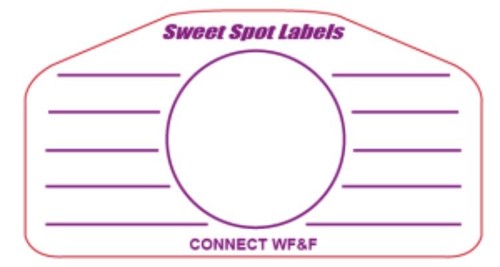 250 Labels Golf Club Multi Impact Tape Sticker Training Aid Sweet Spot ...