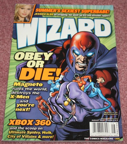 WIZARD MAGAZINE AUGUST 2005 - MAGNETO COVER (2 OF 2) | eBay