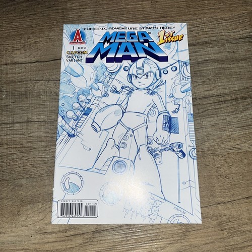 MEGA MAN COMIC BOOK #1 Sketch Variant July 2011 (1st Issue) Let Games ...
