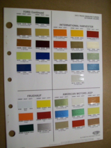 1973 IH International SCOUT pickup van truck AMC JEEP Dupont paint ...