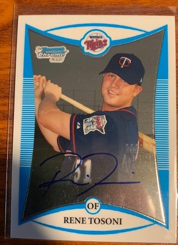 2008 Bowman Chrome Prospect Autograph #BCP285 Rene Tosoni Minnesota ...