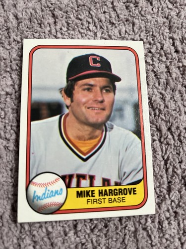 1981 Fleer #387 Mike Hargrove Cleveland Indians | eBay