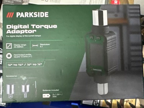 Parkside Digital Torque Adapter Electronic Meter LCD Calibrated Brand ...
