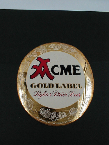 ACME GOLD LABEL OVAL METALIC STICKER, ACME BRY'S INC. SF, LA, CALIF. | eBay