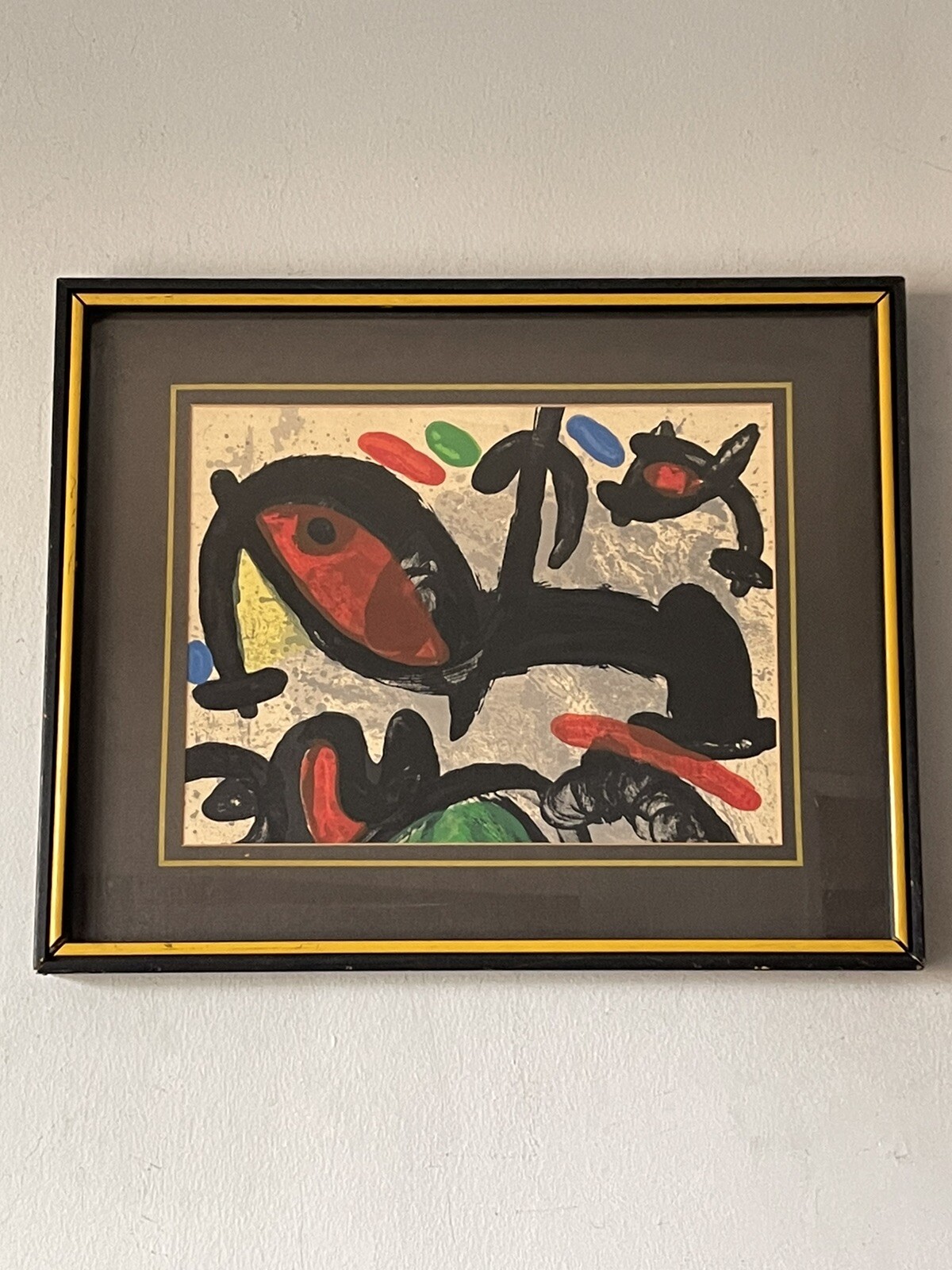 MIRO LITHOGRAPH W/HAND COLOR UNIQUE ORIGINAL ESSENCIES DE LA TERRA | eBay