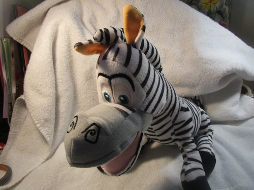 2012 Dreamworks Madagascar 3 Marty Zebra Plush Stuffed Animal Northwest ...