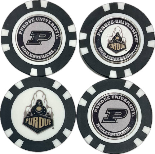NCAA Purdue Boilermakers Golf Poker Chips w/ Removable Magnetic Ball ...