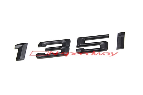 For BMW E81 E82 E88 F20 1-Series 135i Matte Black Trunk Letters Emblem ...