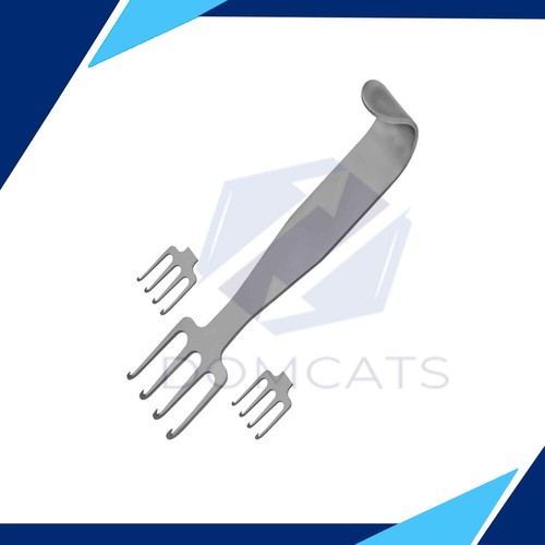 Maxwell Flap Retractor 4" (10cm) 4 sharp prongs 7/8" 2.2cm wide ...