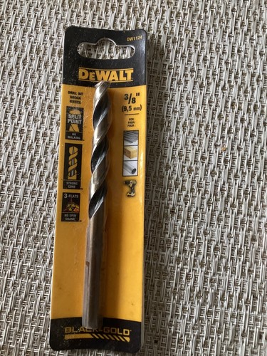 New Dewalt 3/8" Black Oxide General Purpose Drill Bit DW1124 | eBay