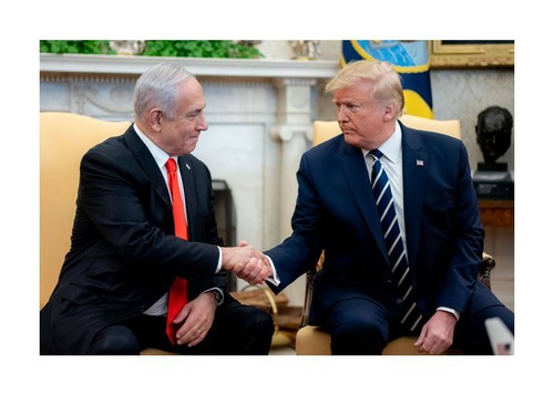 Donald Trump 5x7 phto print with Benjamin Netanyahu Israel prime ...