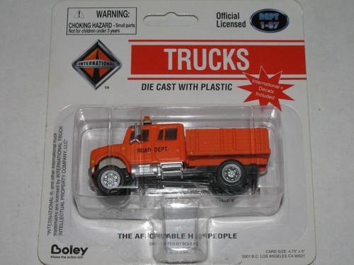 Boley 1:87 scale 4033-99 International Crew Cab Flatbed Stake Truck | eBay