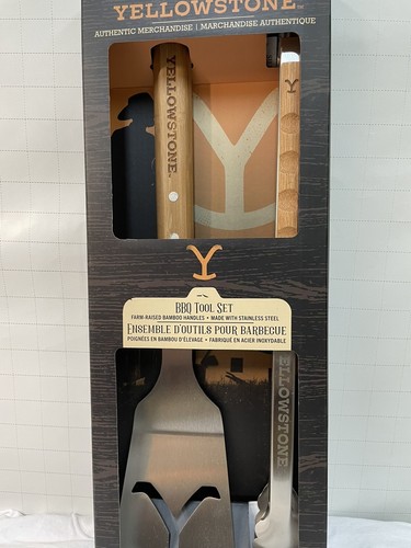 Proud Grill Yellowstone 2 Pc Stainless Steel BBQ Tool Set Spatula ...