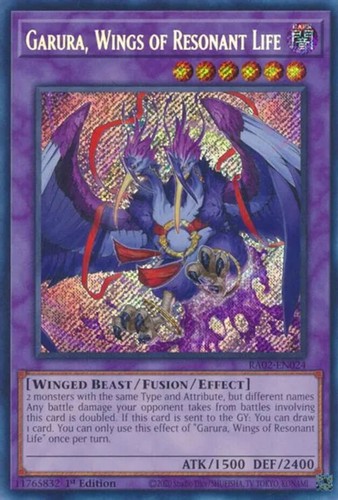 Yugioh! Garura, Wings of Resonant Life - RA02-EN024 - Super Rare - 1st ...