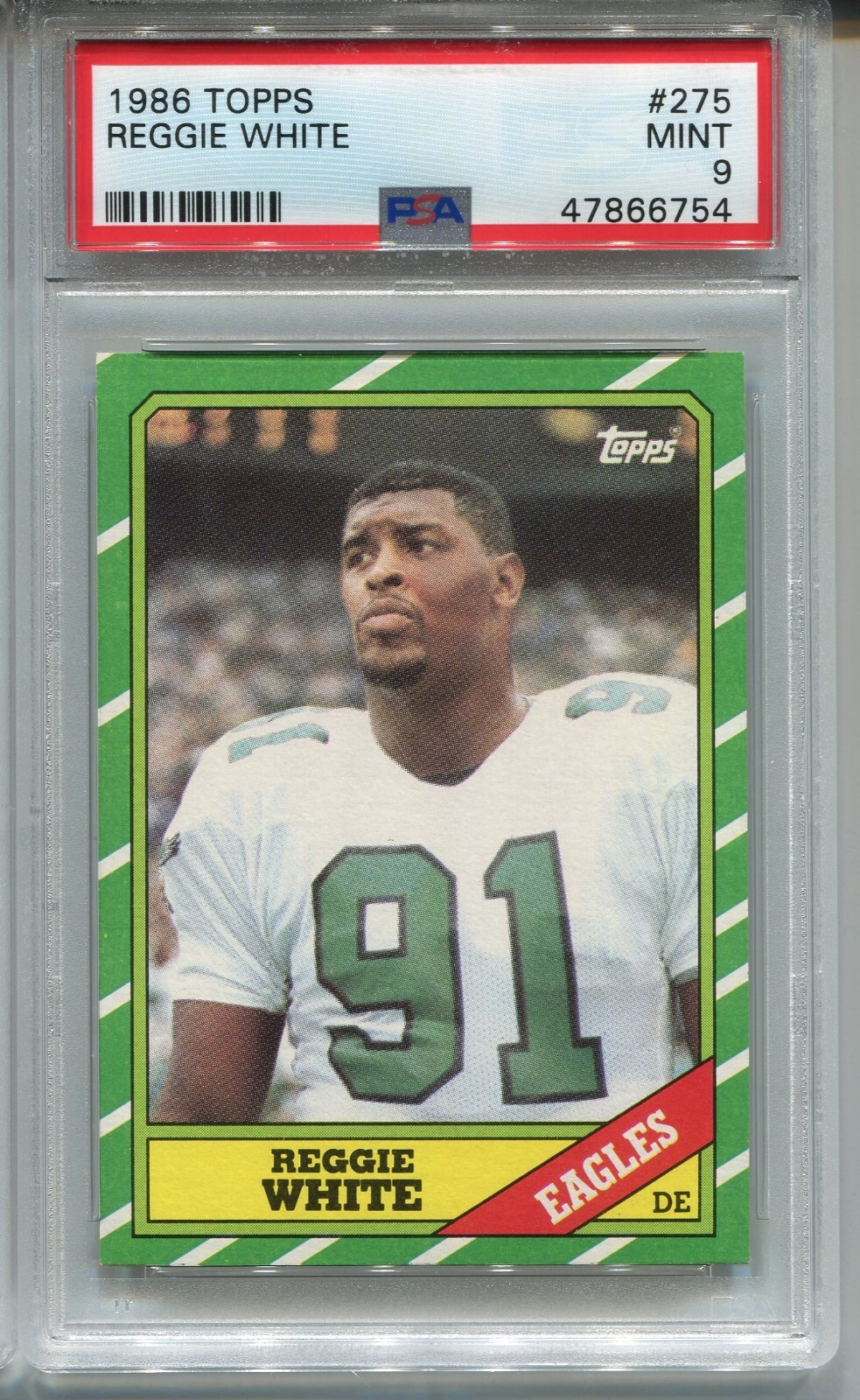 Reggie White 1986 Topps #275 Base PSA 9 Price Guide - Sports Card Investor