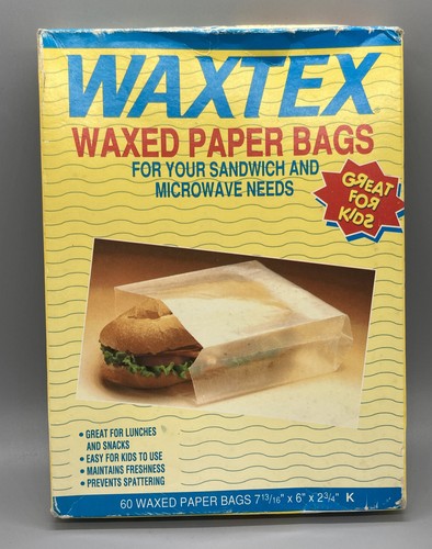 Waxtex+Waxed+Paper+Bags+for+Microwave+Sandwich+Pizza+Snacks+%26+More+60 ...