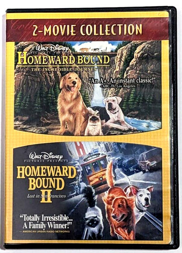 HOMEWARD BOUND 1 & 2 DVD INCREDIBLE JOURNEY & LOST IN SAN FRANCISCO ...