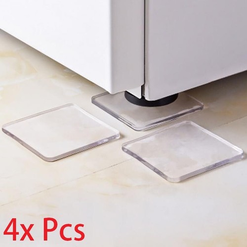 4x Non-Slip Mat Washing Machine Silicone Pads Portable Anti Vibration ...