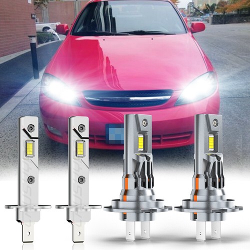For Chevrolet Optra 2005-2010 4pcs H1+H7 LED Headlight High Low Beam ...