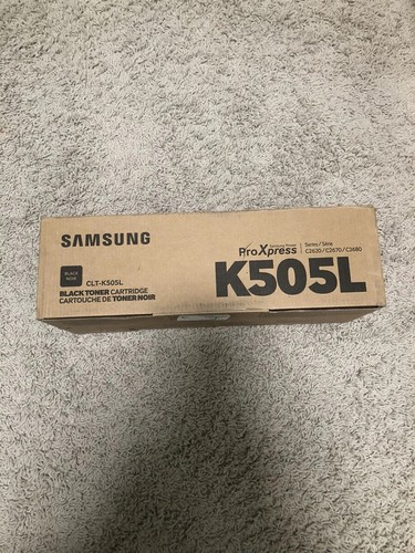 NEW Genuine Samsung K505L CLT-K505L BLACK Toner Cartridge NEW | eBay