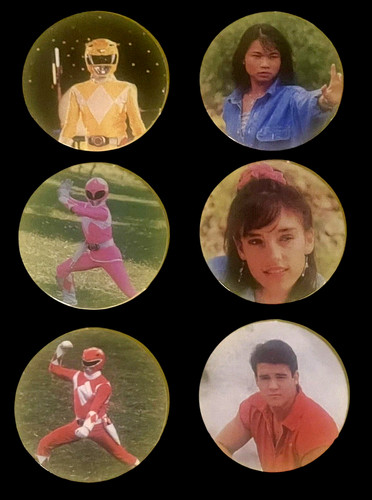 1994 Mighty Morphin Power Rangers Power Caps POGS set of 6 | eBay