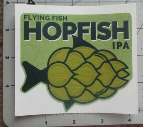 FLYING FISH BREWING CO Hopfish IPA can logo STICKER decal craft beer ...
